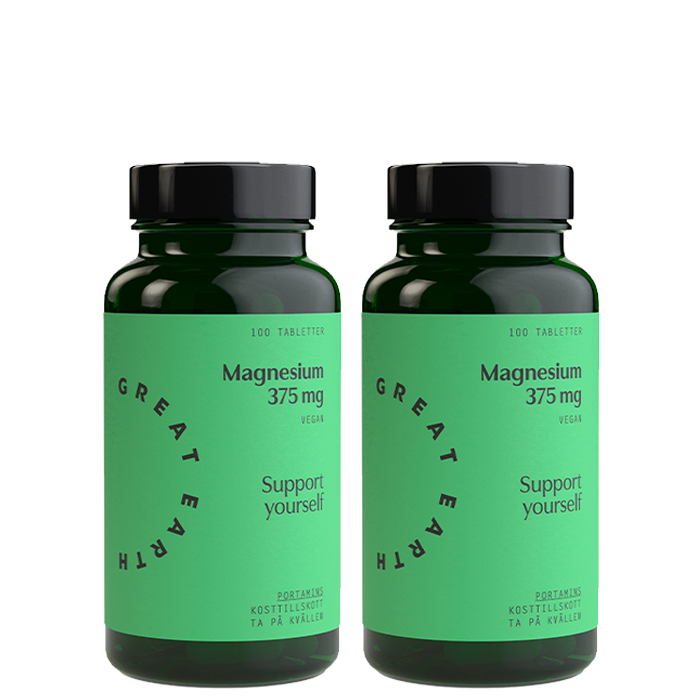 Köp 2 x Magnesium 375 mg 100 tabletter