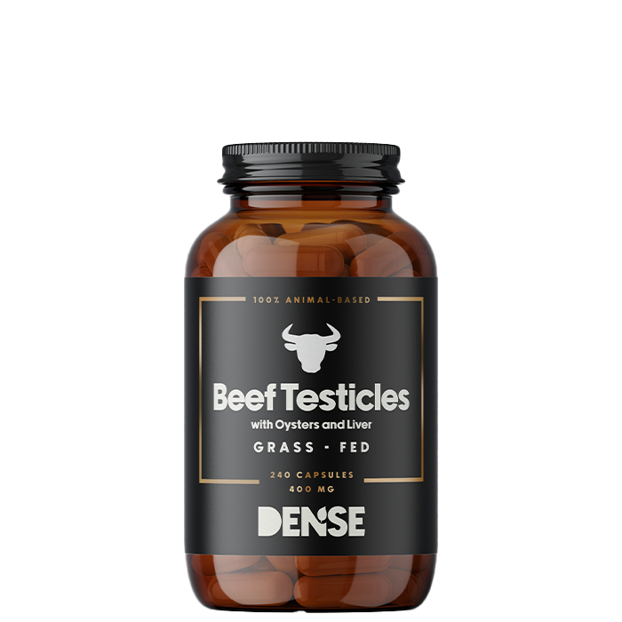 Köp Dense Beef Testicles Oyster + Liver 240 kapslar